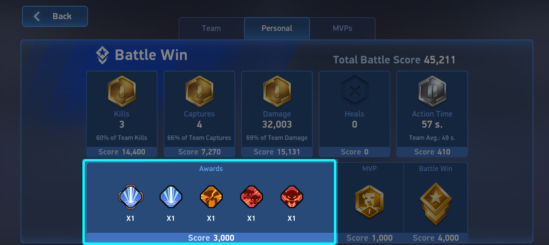 Battle Awards – Mech Arena