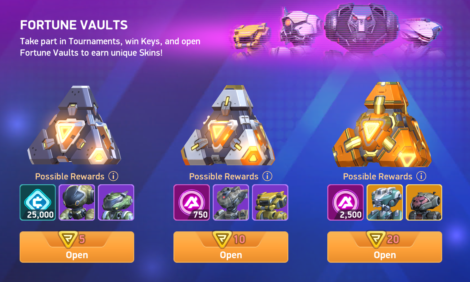 Fortune Vaults – Mech Arena